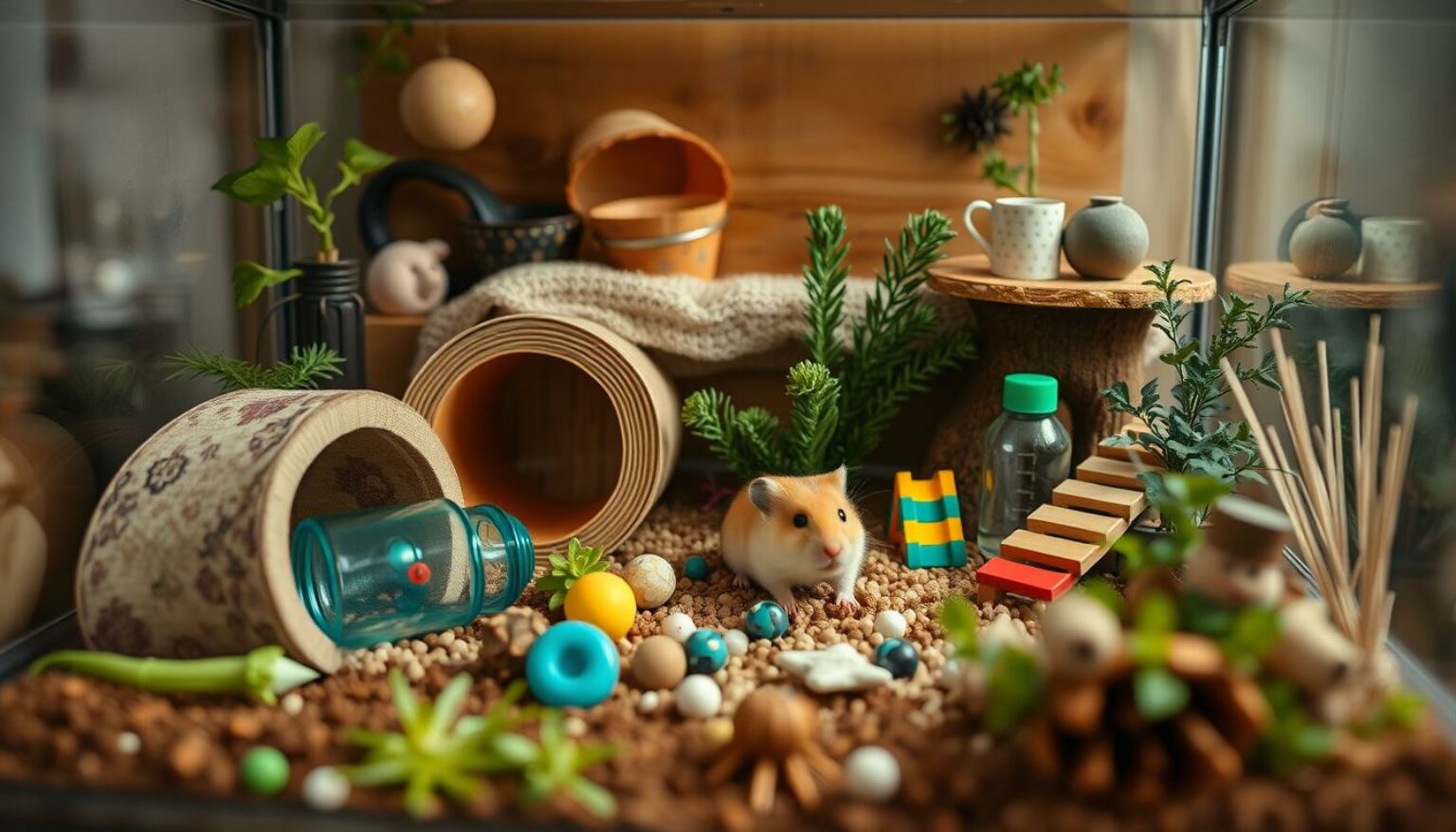 Optimaler Käfig: Wie viel Platz braucht ein Hamster?