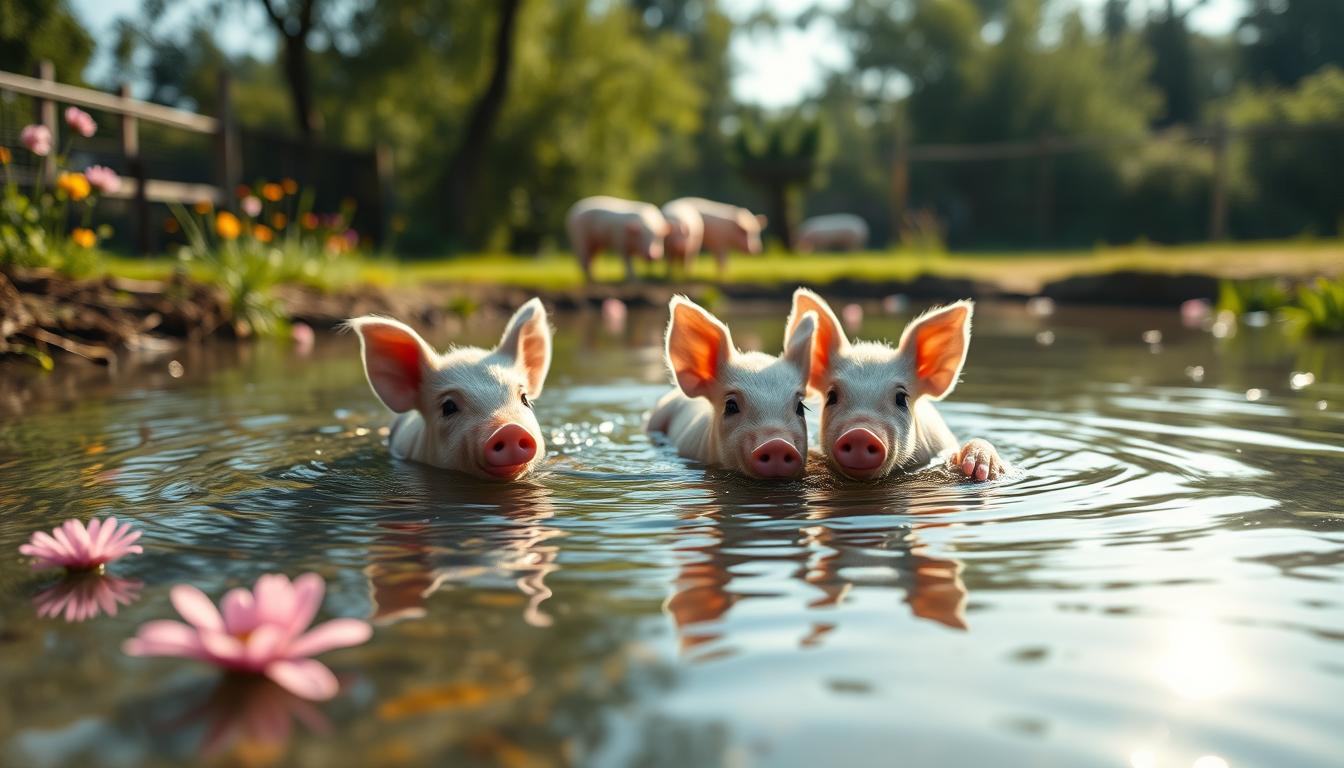 schweine-schwimmen-lernen - BerufungTier.de -Tierblog